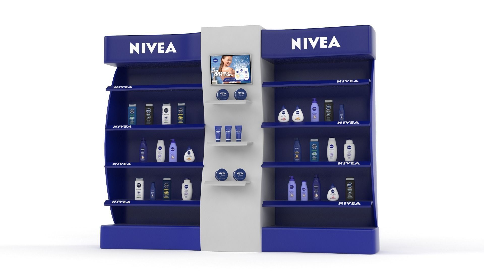 Nivea Collection plastic case with stripe 3D model | CGTrader