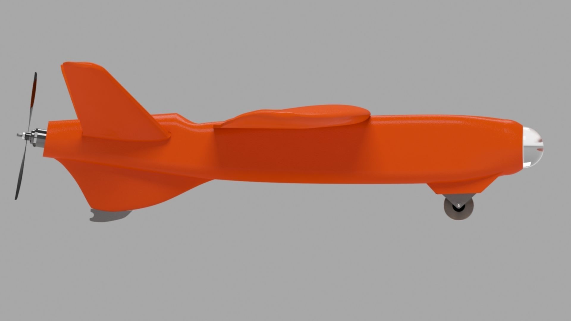 UAV Talon plane 3D model rigged | CGTrader