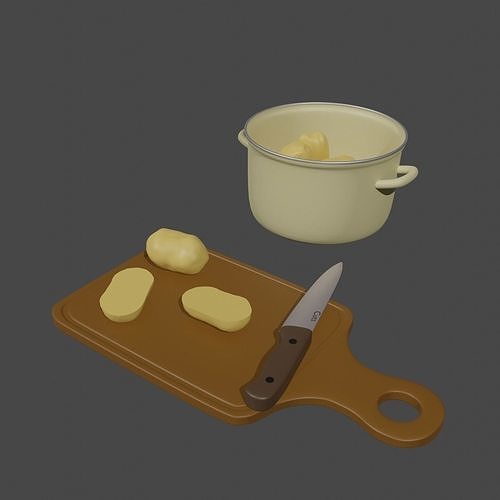 3D model Potato VR / AR / low-poly | CGTrader