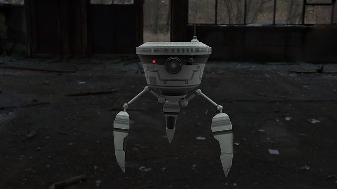 Little watchdog robot free VR / AR / low-poly 3D model rigged | CGTrader