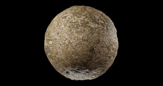 Concrete 2 stone ball Texture | CGTrader