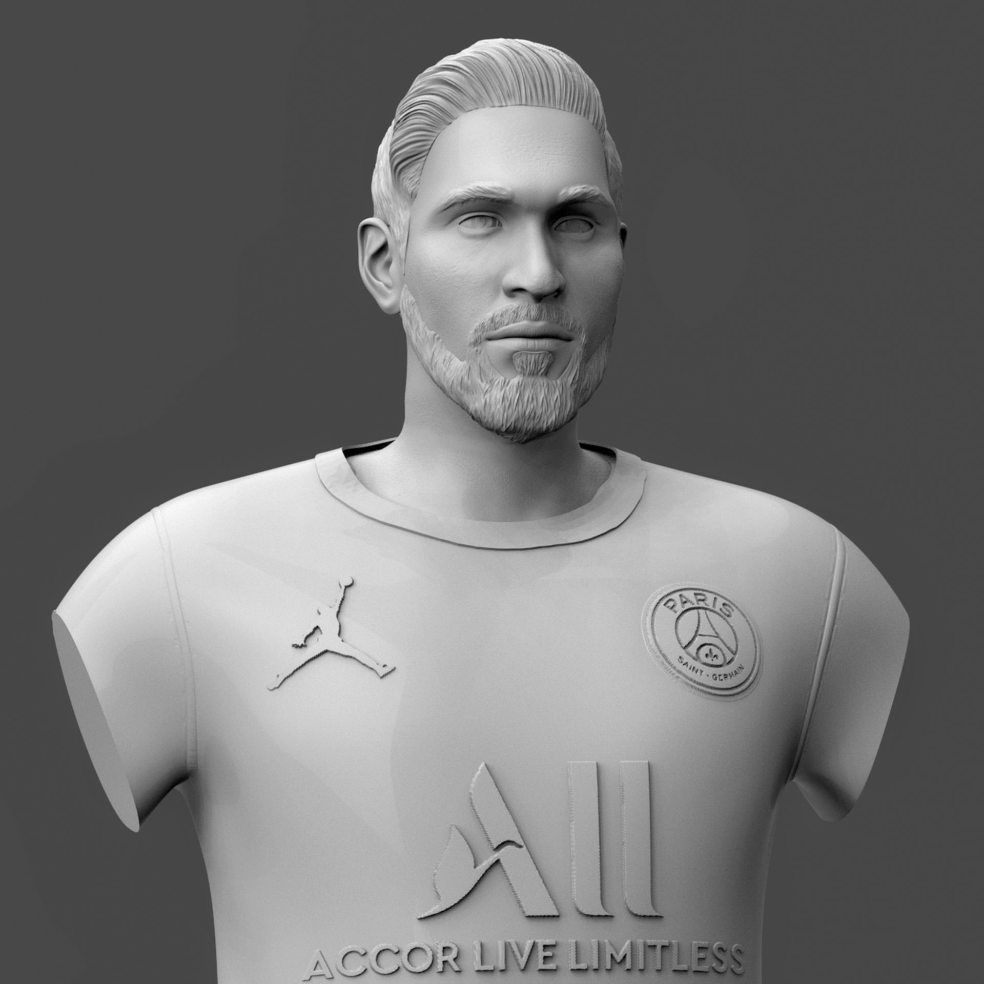 Messi 3D Printable 2 3D model 3D printable | CGTrader