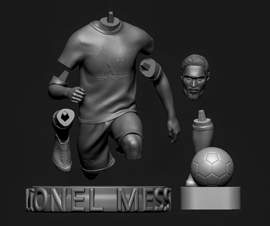 Messi 3D Printable 3S free 3D model 3D printable | CGTrader