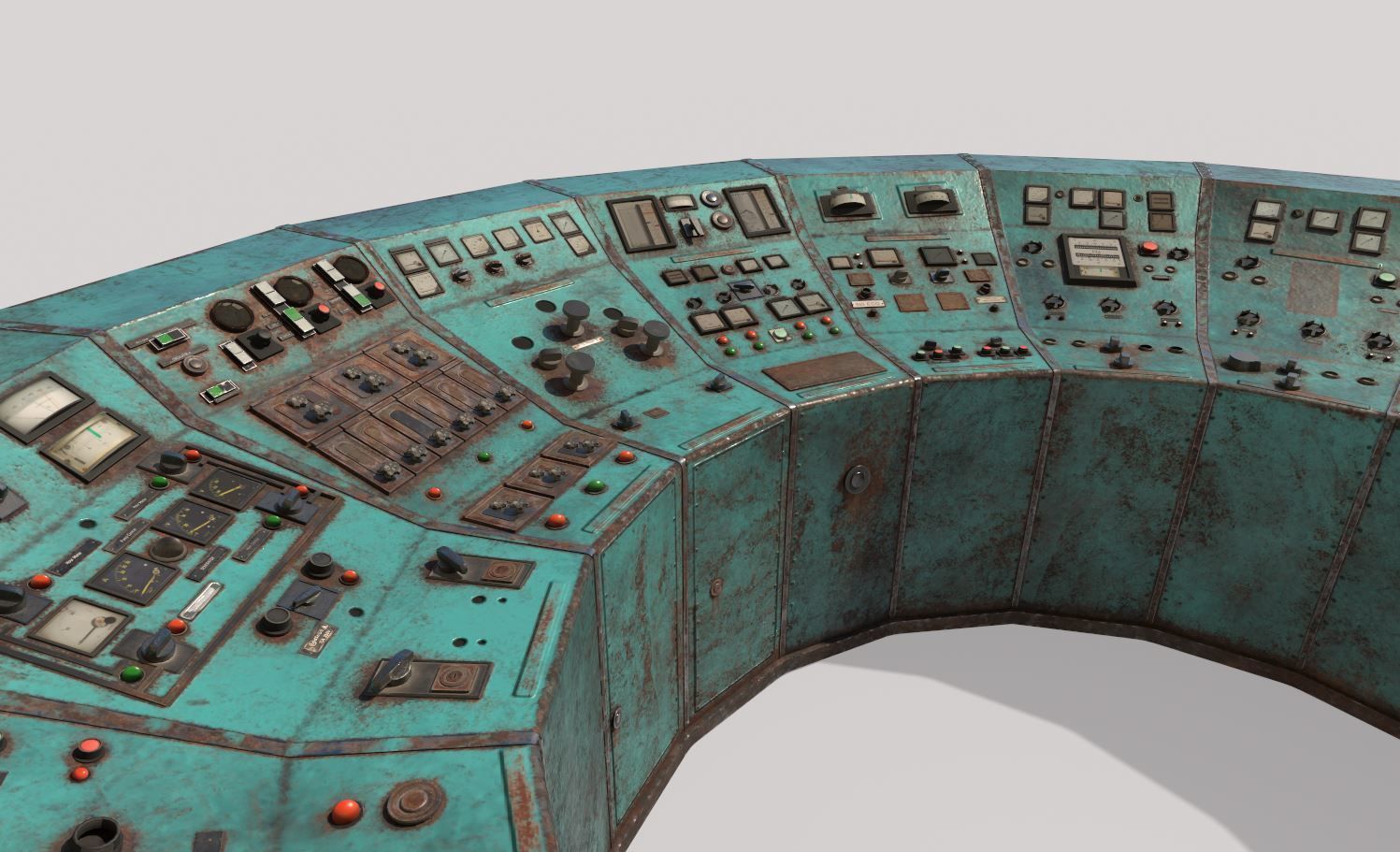 Old Control Panel 3D model | CGTrader
