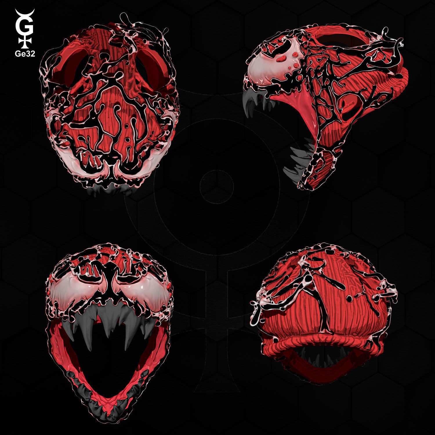 CARNAGE CAT - HELMET 3D model 3D printable | CGTrader