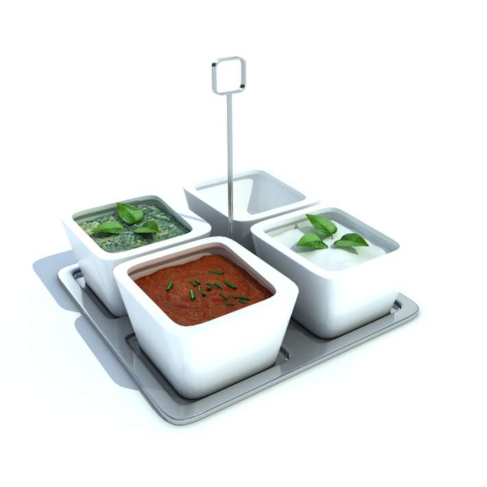 Sauce Serving Tray 3D | CGTrader