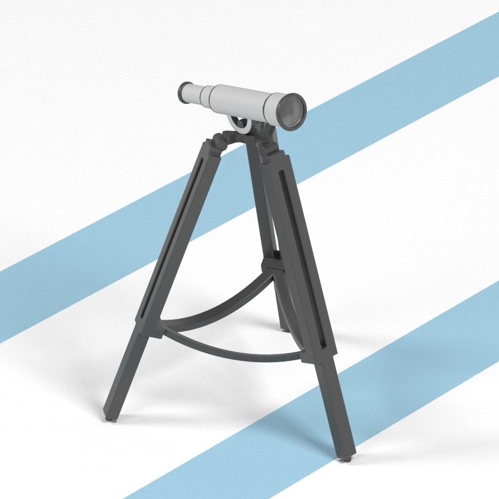 Refractor Telescope 3d Model 3D model | CGTrader