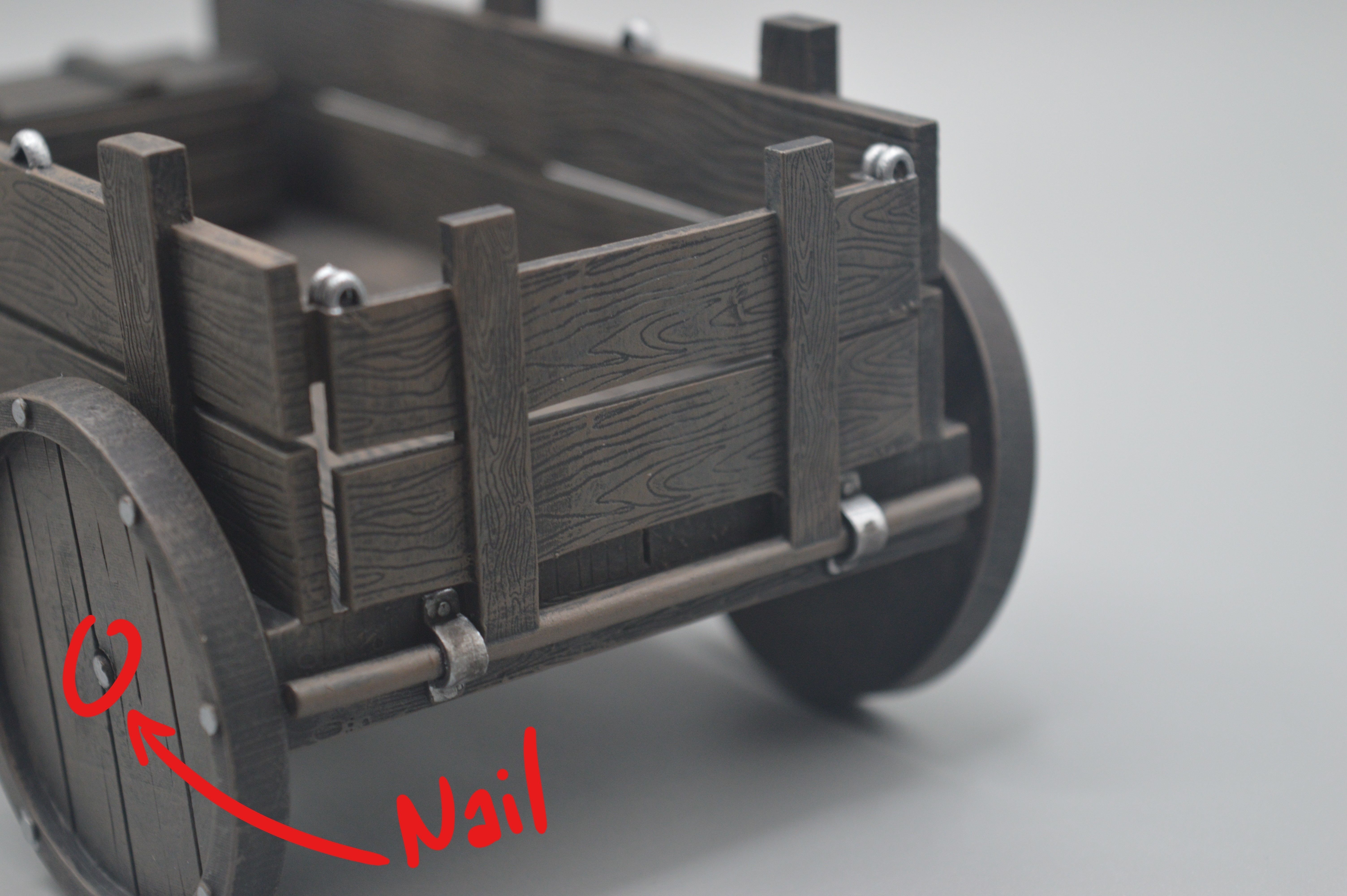 Wooden cart and horse STL 3D model | CGTrader