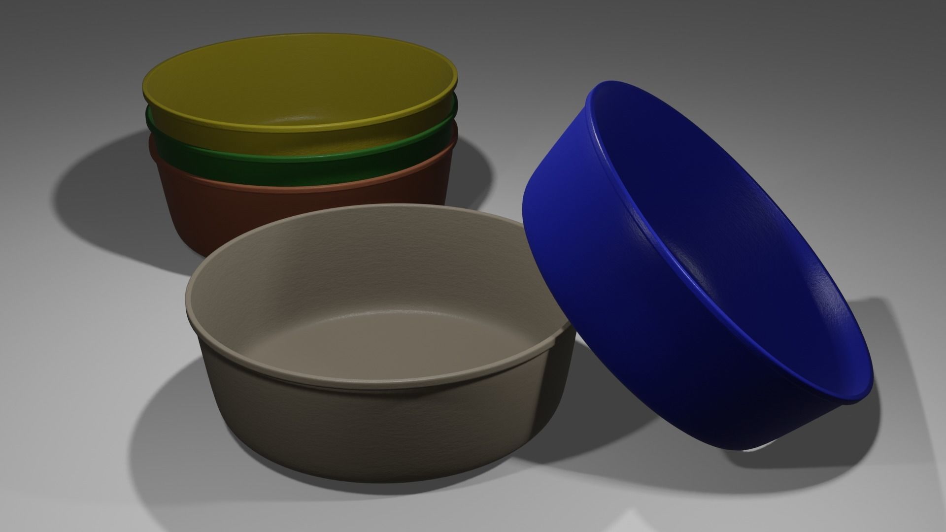 Bowls free 3D model 3D printable | CGTrader