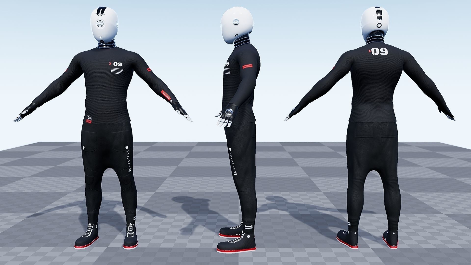 3D model Sci Fi Character Android VR / AR / low-poly | CGTrader