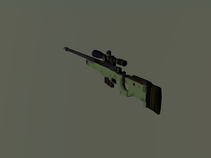 3D model AWM Sniper Rifle VR / AR / low-poly | CGTrader