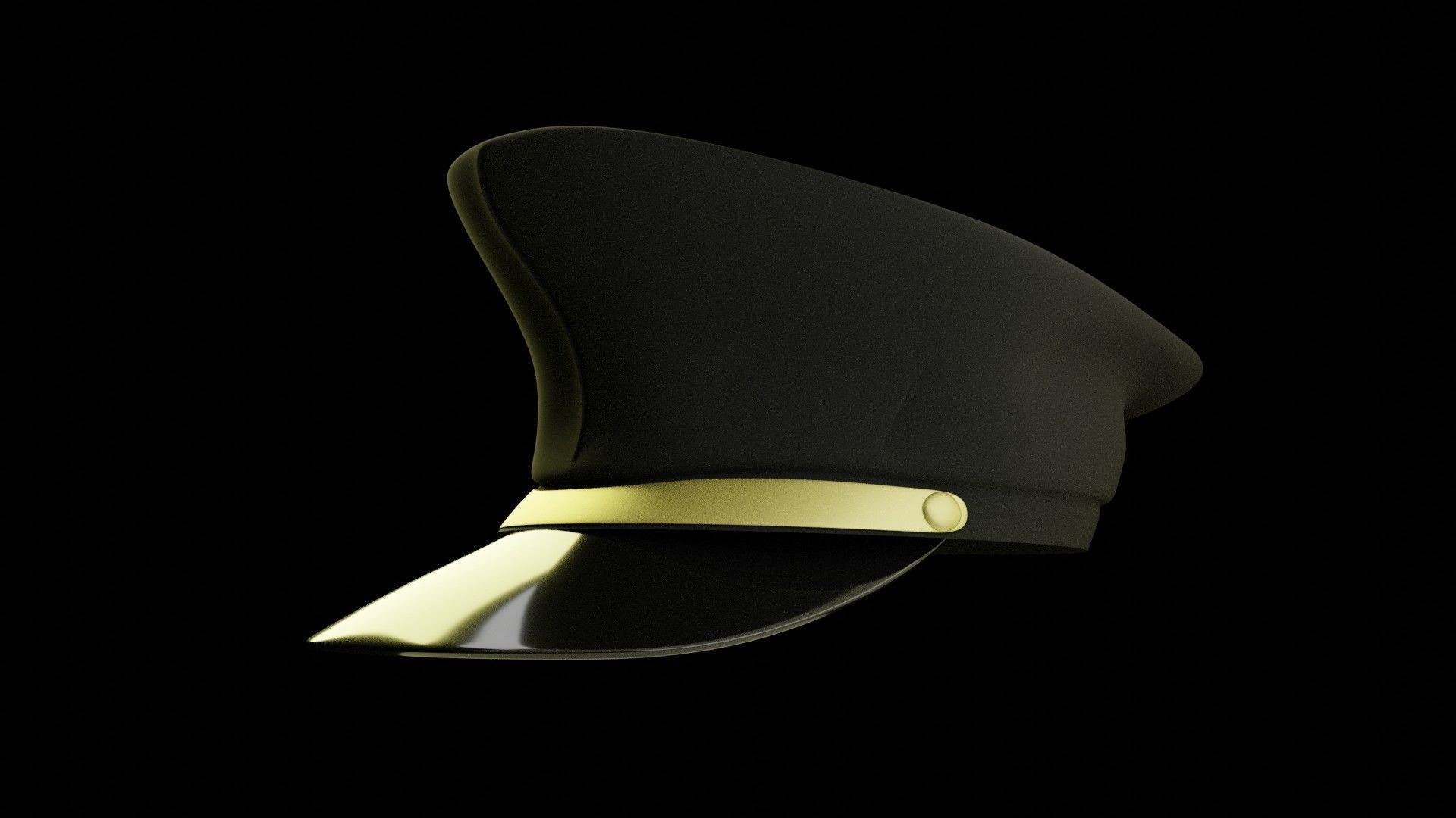 Chauffeur Hat 3D model | CGTrader