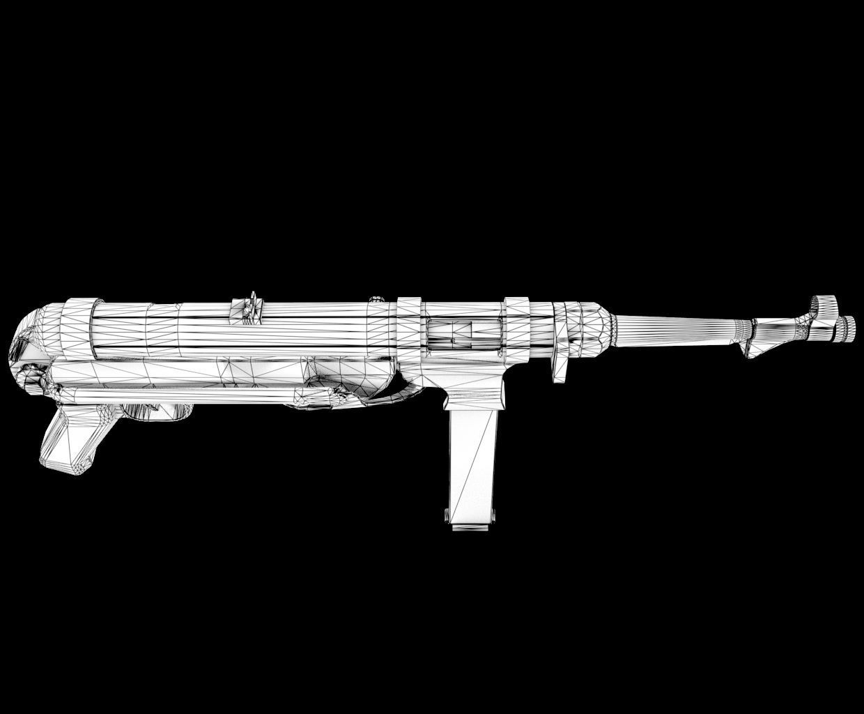 MP40 Submachinegun free VR / AR / low-poly 3D model | CGTrader