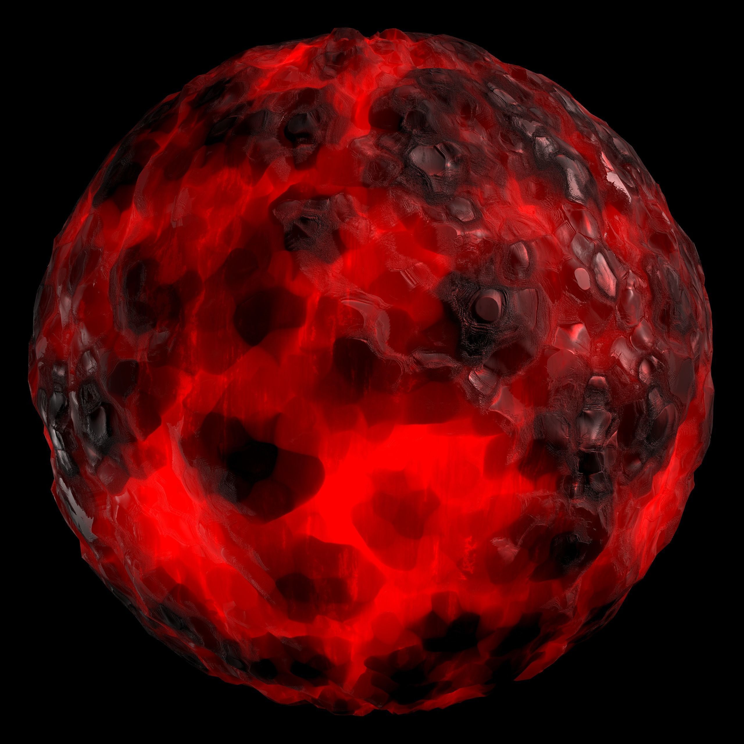 Obsidian Rock Lava Ground Terrain Red Material PBR Texture | CGTrader