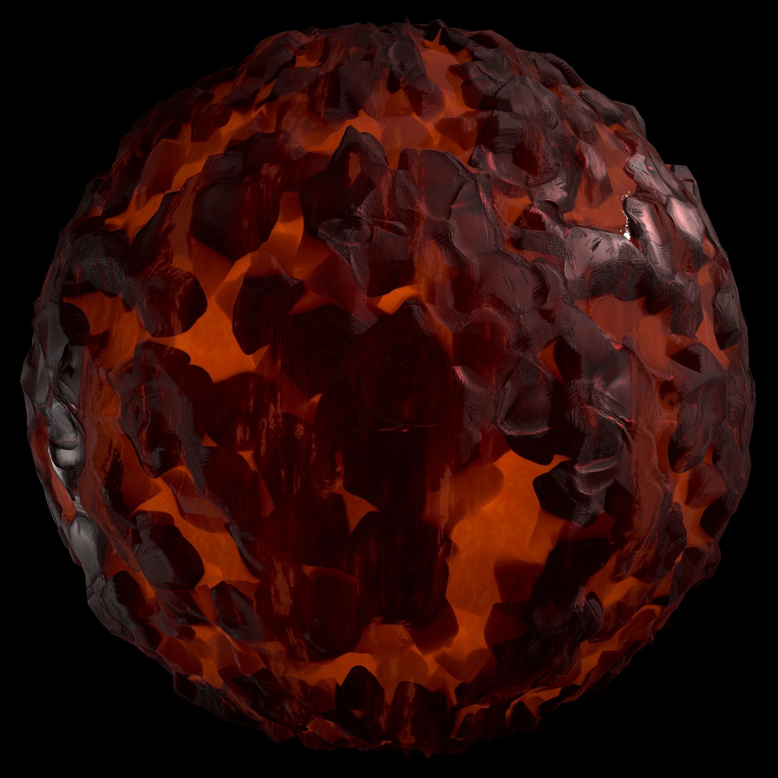 5 Obsidian Rock Lava Ground Terrain Red Material PBR Texture | CGTrader