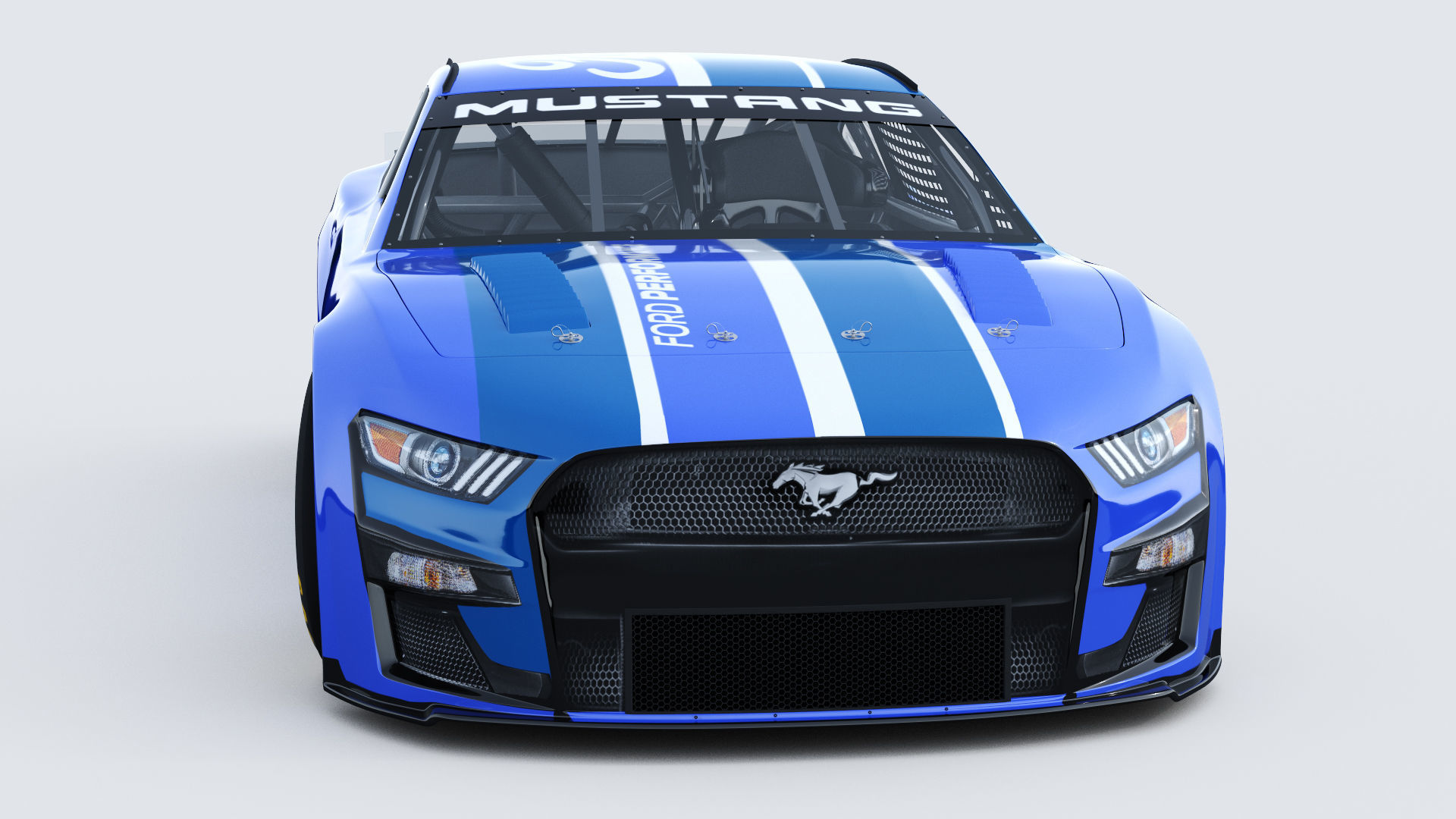 Ford Mustang Nascar 2022 Update template 3D model | CGTrader
