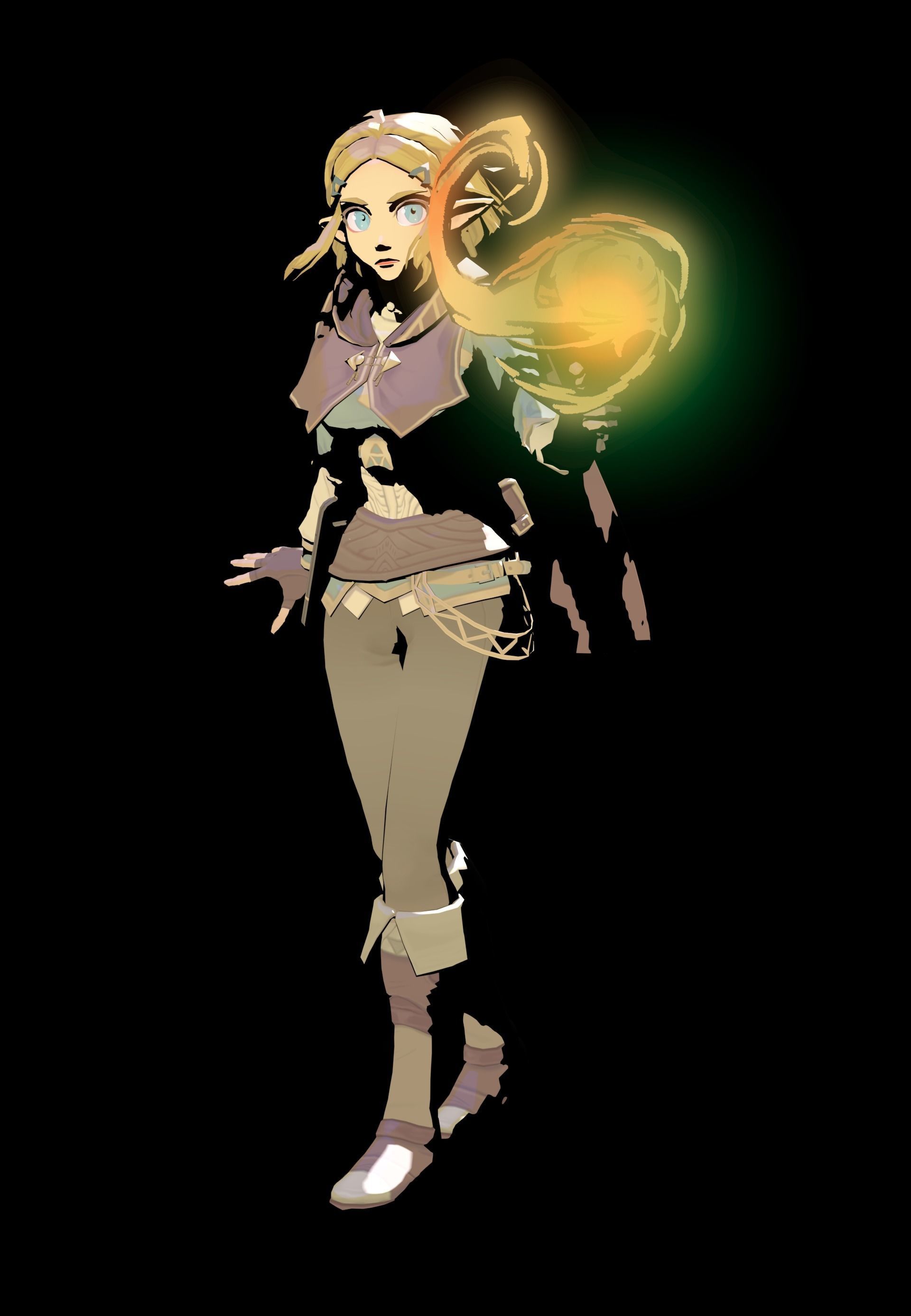 3D model Princess Zelda Breath of the Wild VR / AR / low-poly | CGTrader