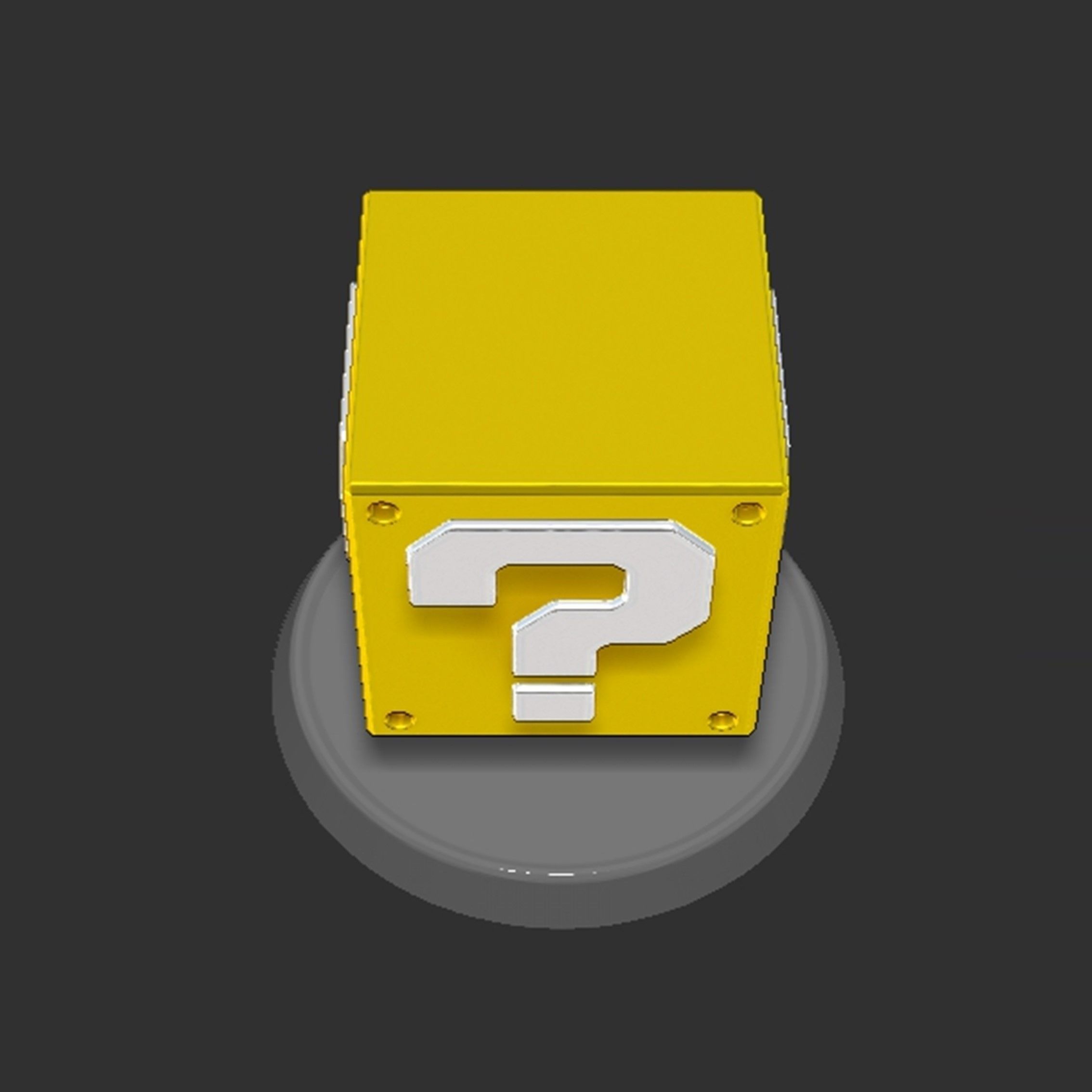 Mario Question Block Based 3D model 3D printable | CGTrader