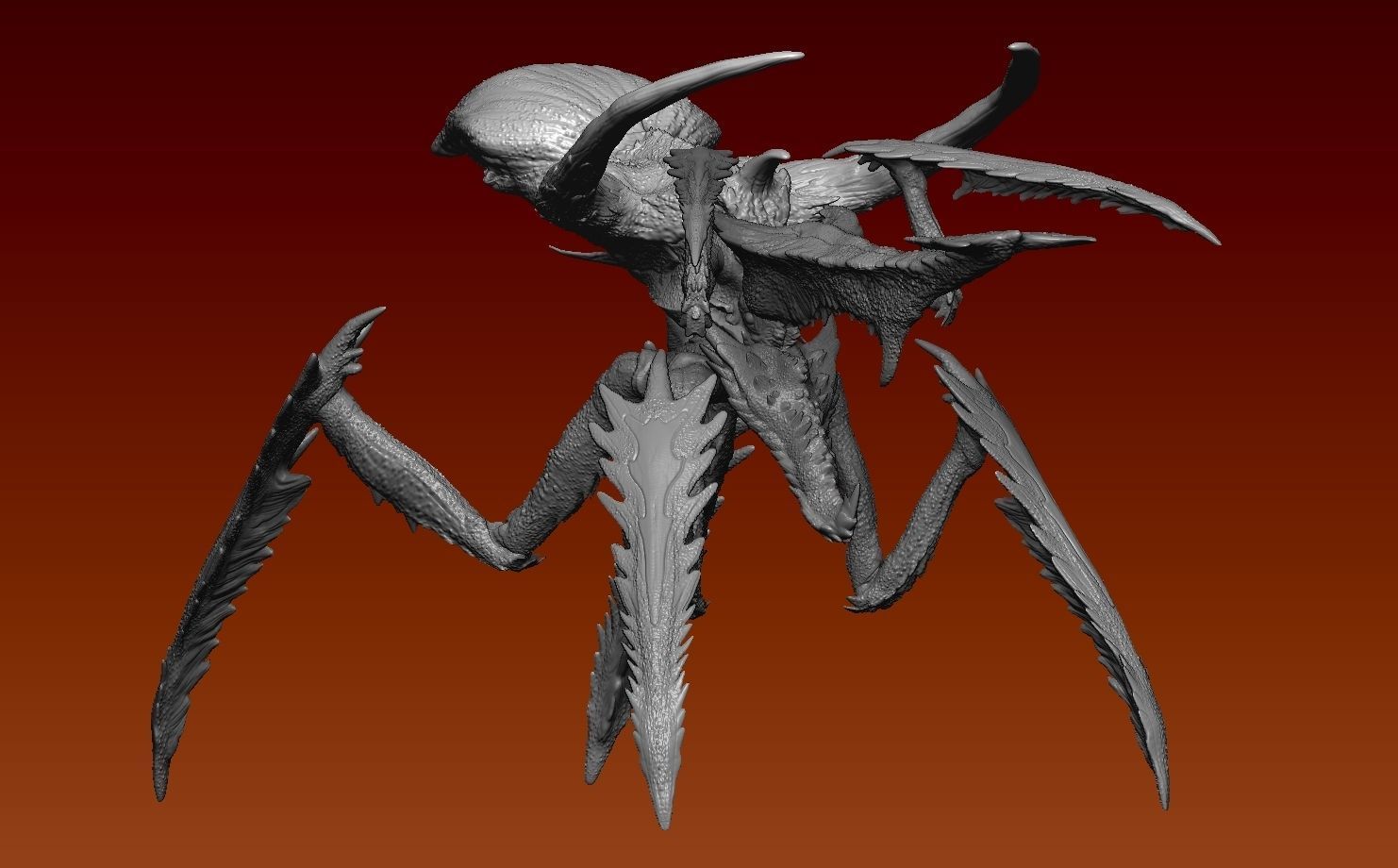 Starship troopers Queens guard bug 3D model | CGTrader