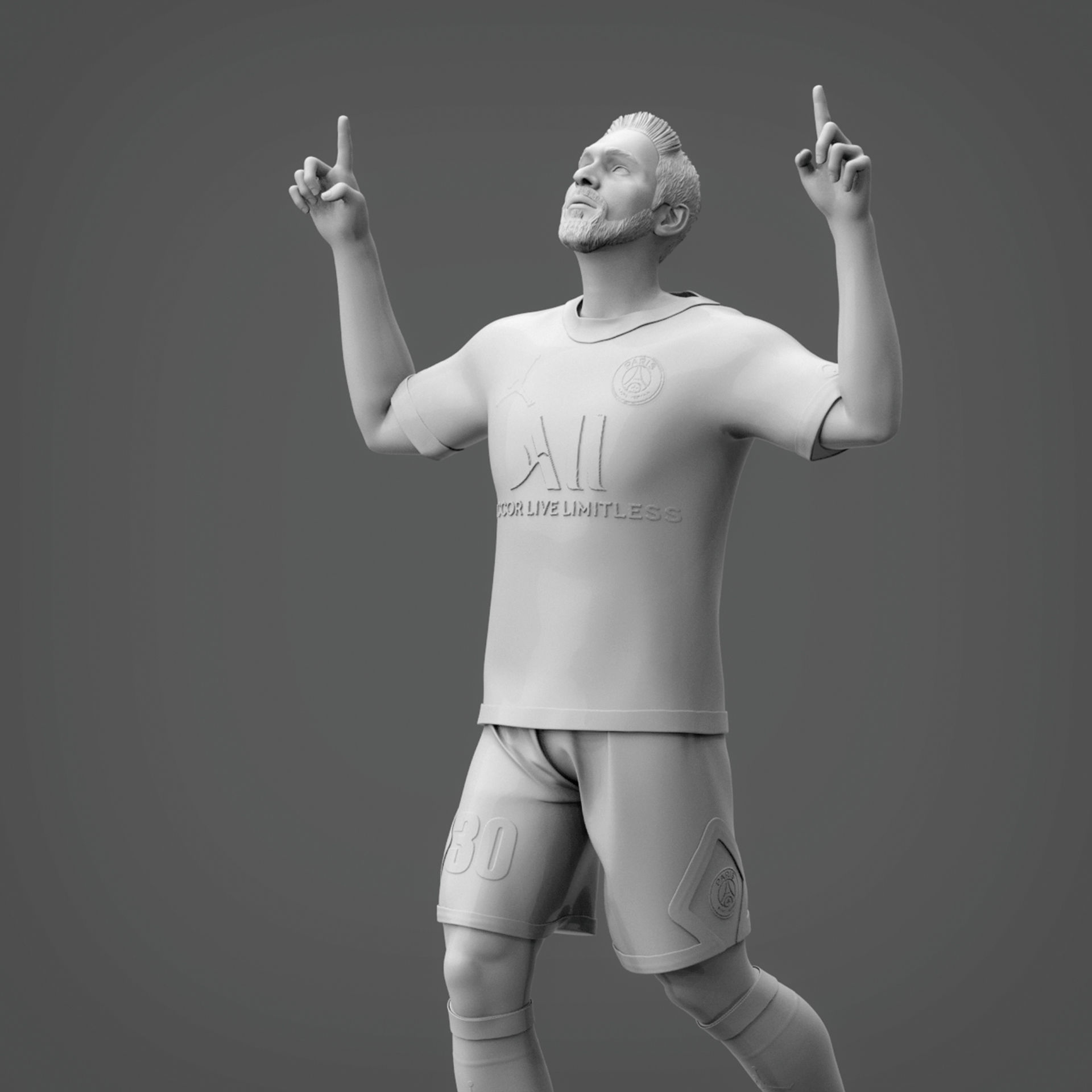 Messi 3D Printable 4 3D model 3D printable | CGTrader