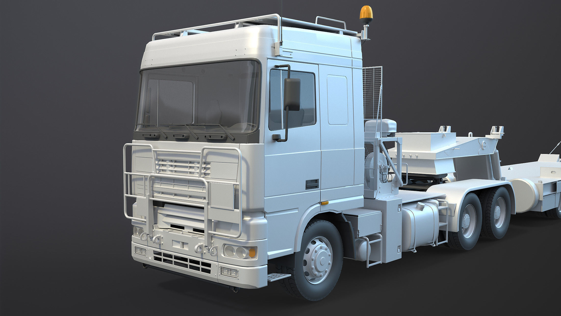 DAF Tropco Tank Transporter Mid-Poly 3D model | CGTrader