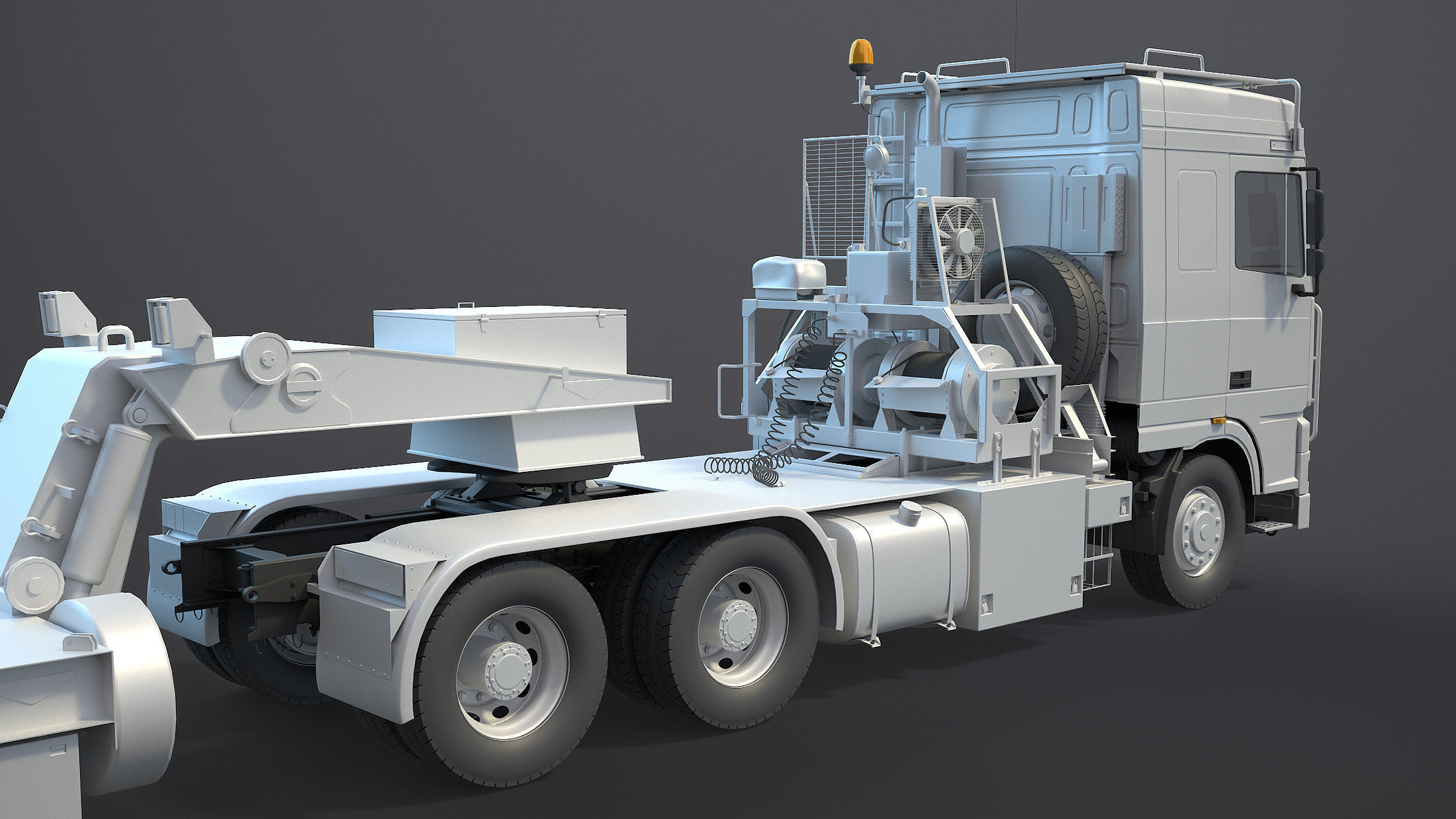 DAF Tropco Tank Transporter Mid-Poly 3D model | CGTrader