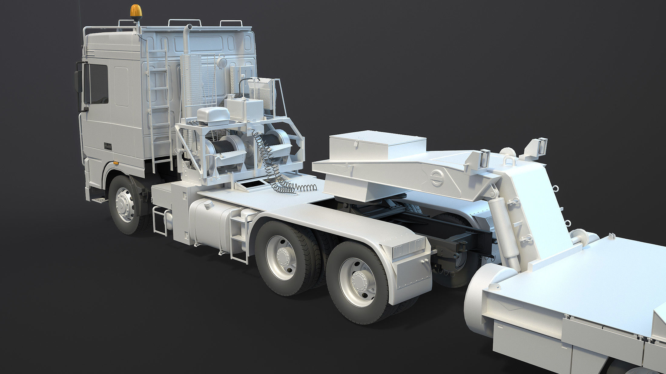 DAF Tropco Tank Transporter Mid-Poly 3D model | CGTrader