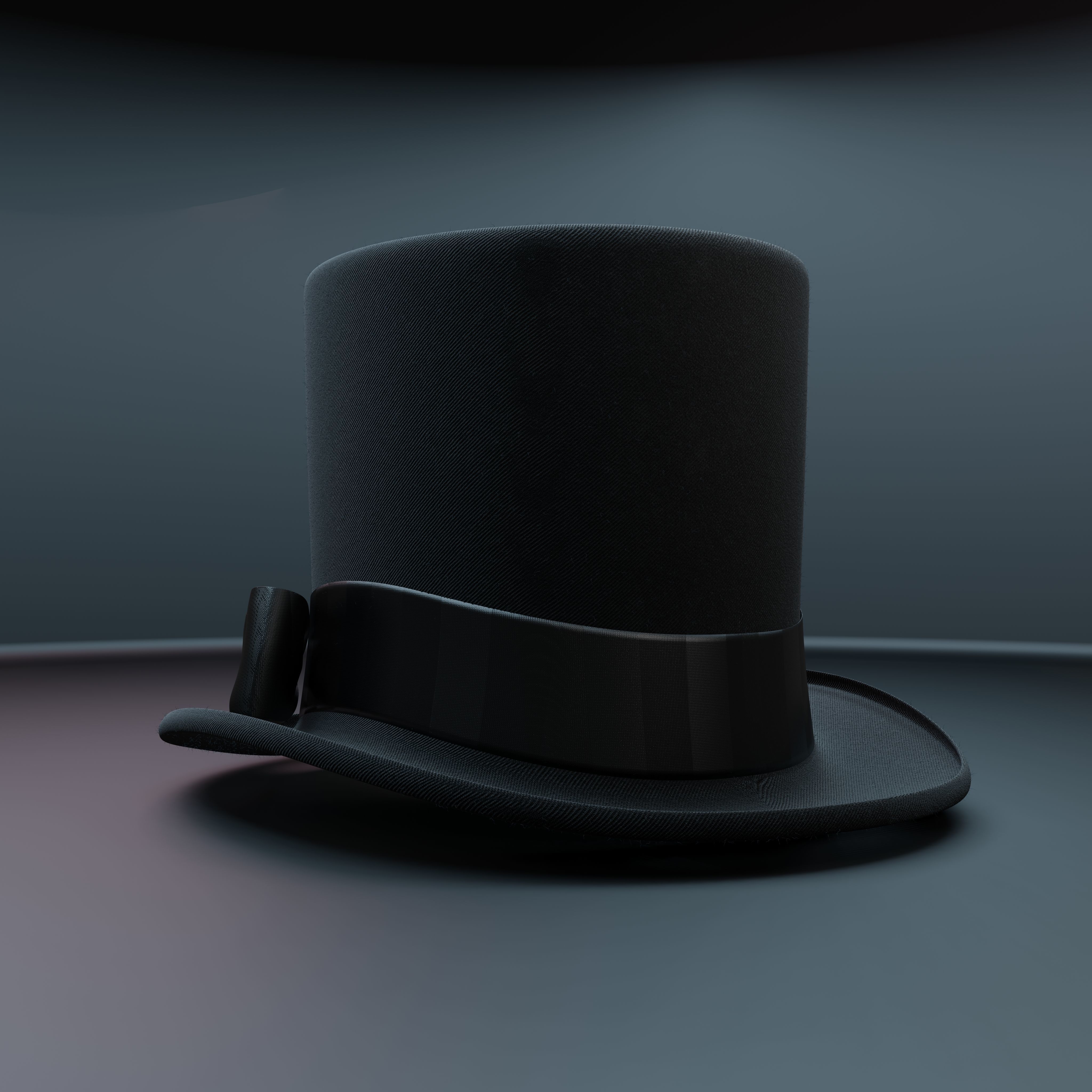 3D model Top Hat Photorealistic PBR VR / AR / low-poly | CGTrader
