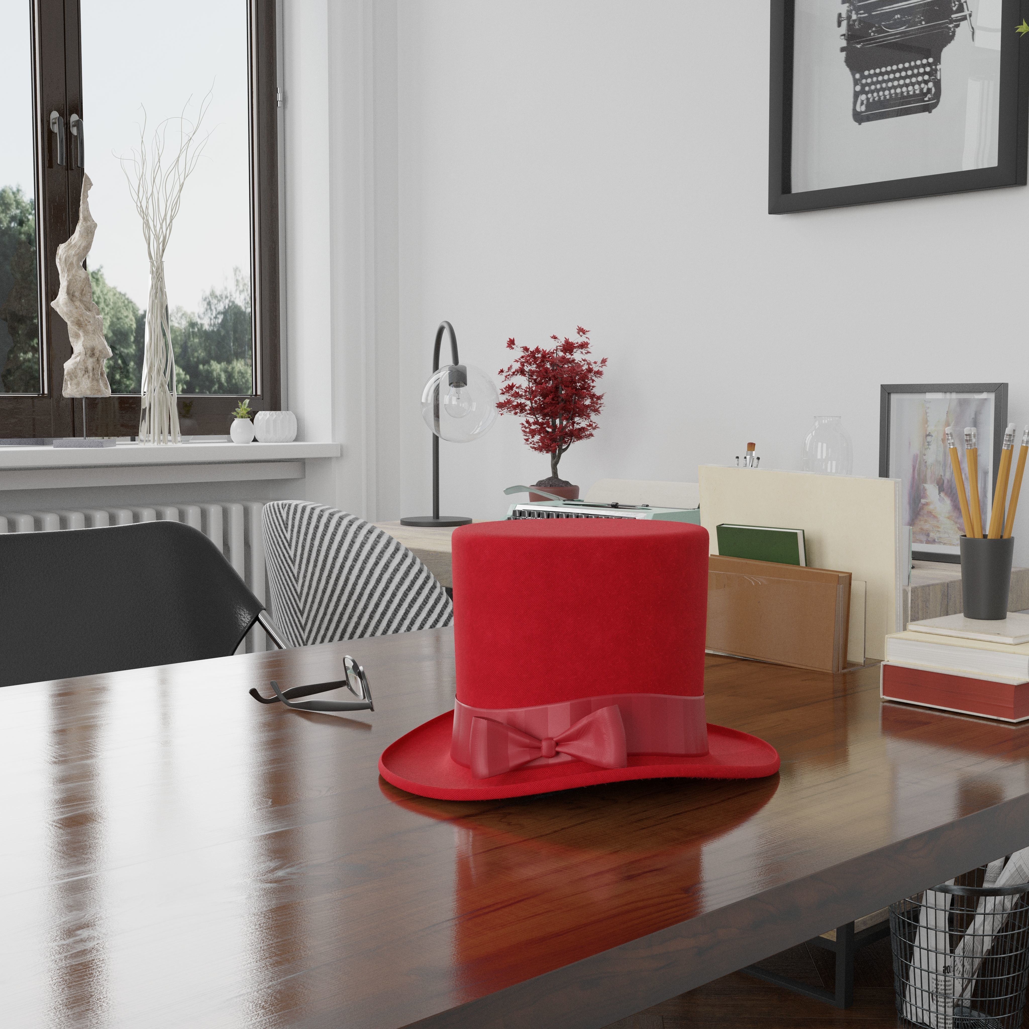 3D model Top Hat Photorealistic PBR VR / AR / low-poly | CGTrader