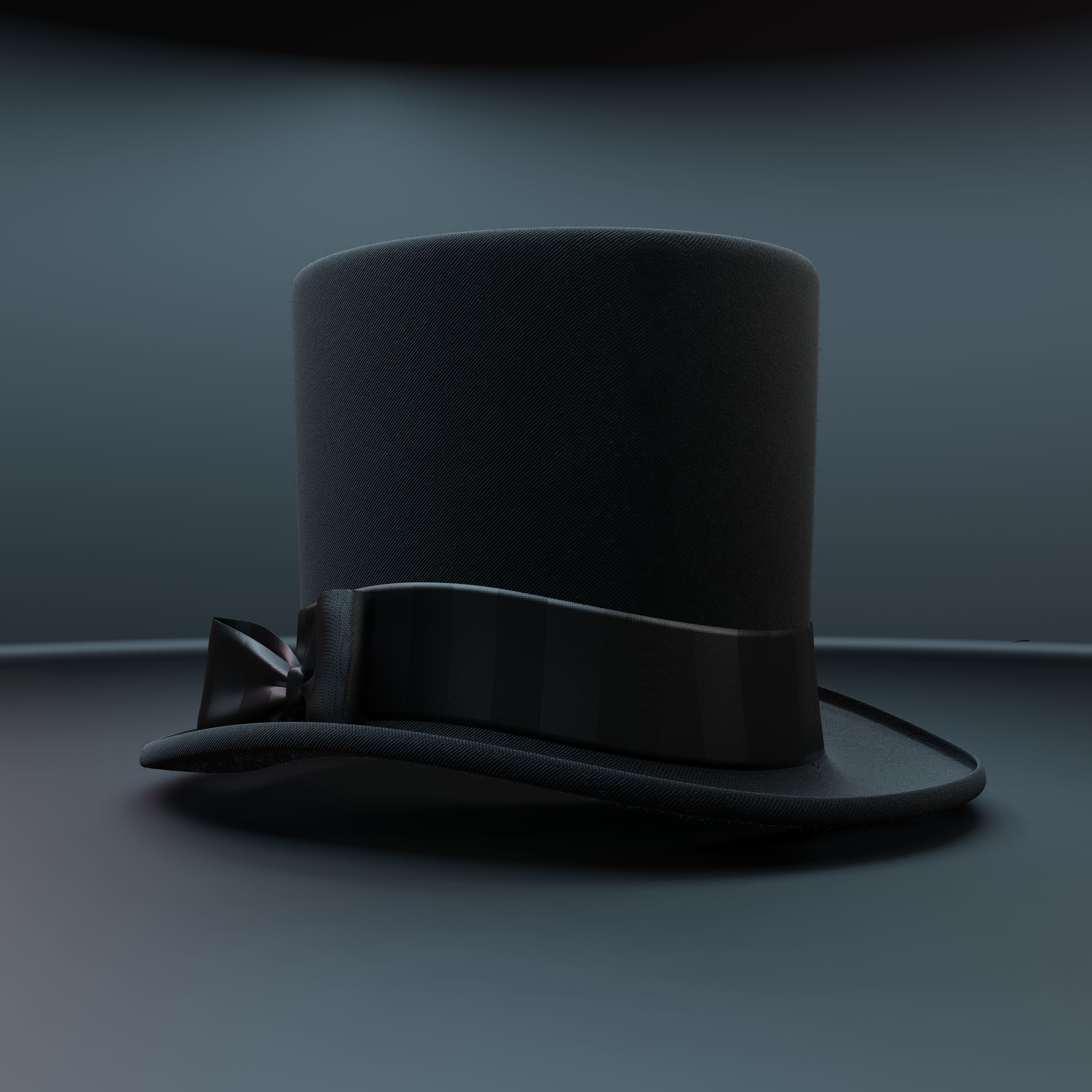 3D model Top Hat Photorealistic PBR VR / AR / low-poly | CGTrader