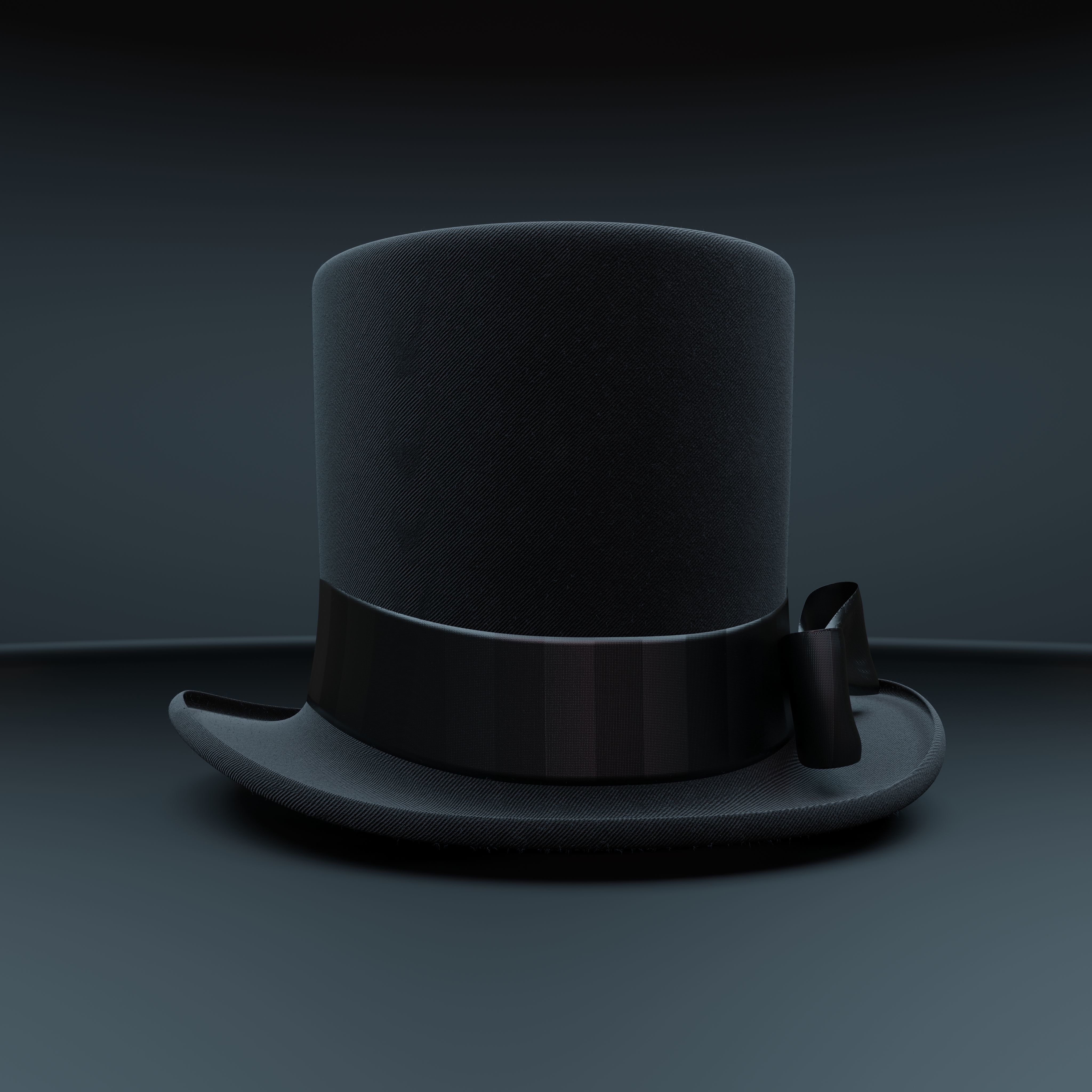 3D model Top Hat Photorealistic PBR VR / AR / low-poly | CGTrader
