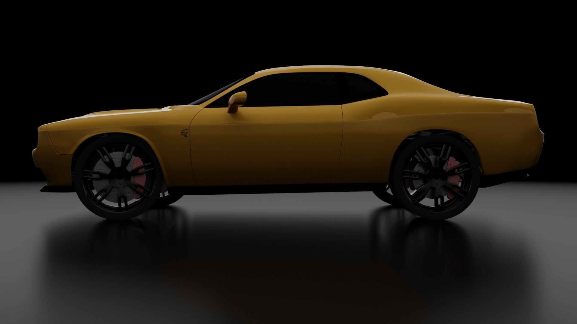 3D model CHALLENGER SRT HELLCAT VR / AR / low-poly | CGTrader