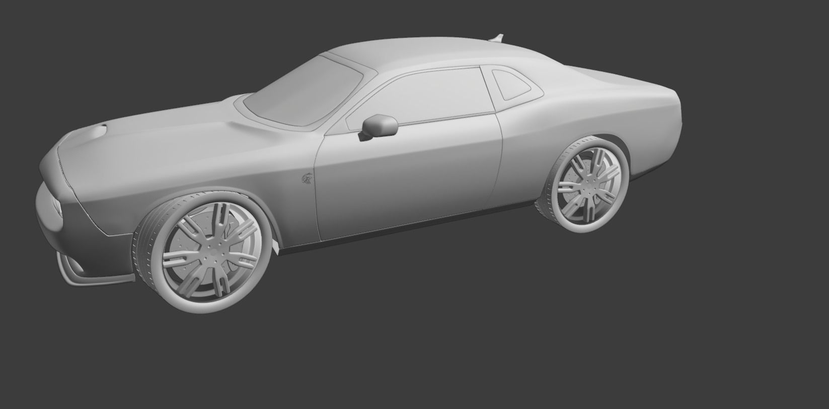 3D model CHALLENGER SRT HELLCAT VR / AR / low-poly | CGTrader