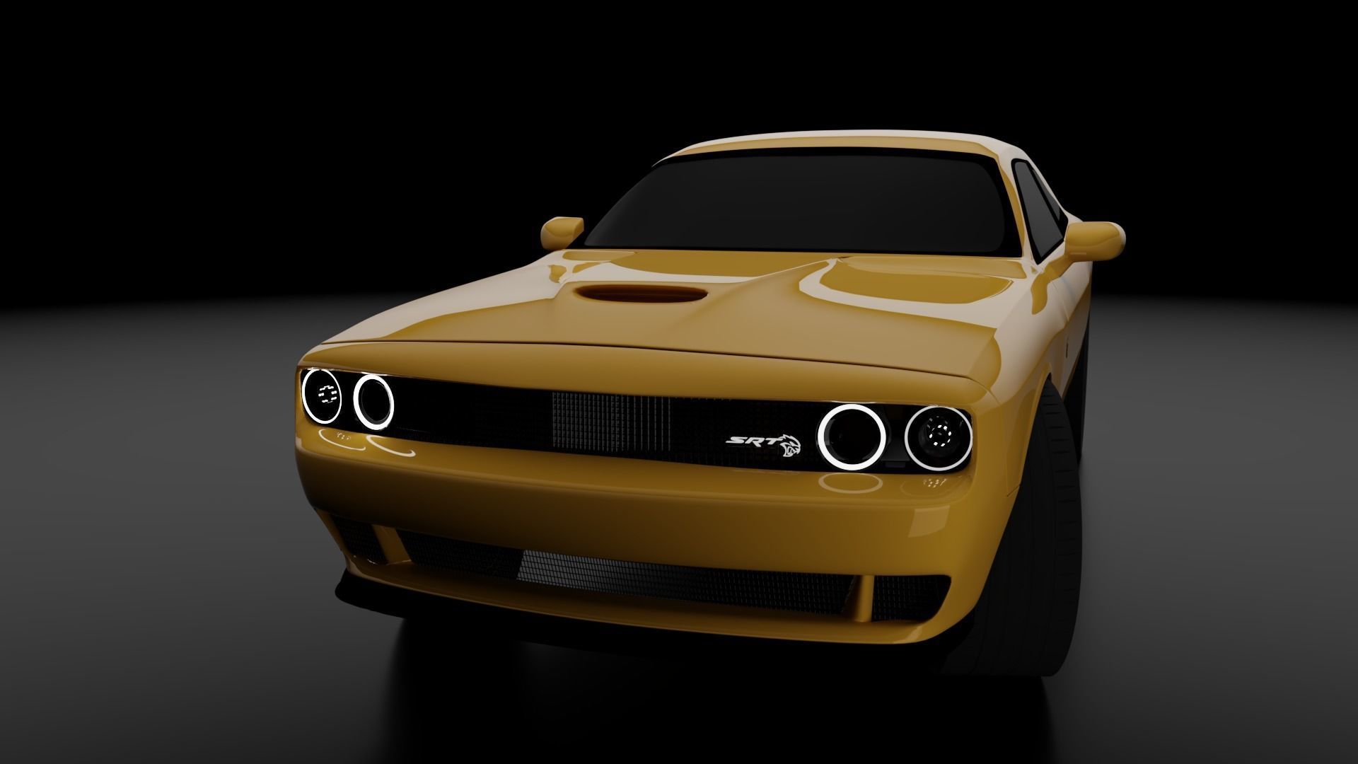 3D model CHALLENGER SRT HELLCAT VR / AR / low-poly | CGTrader