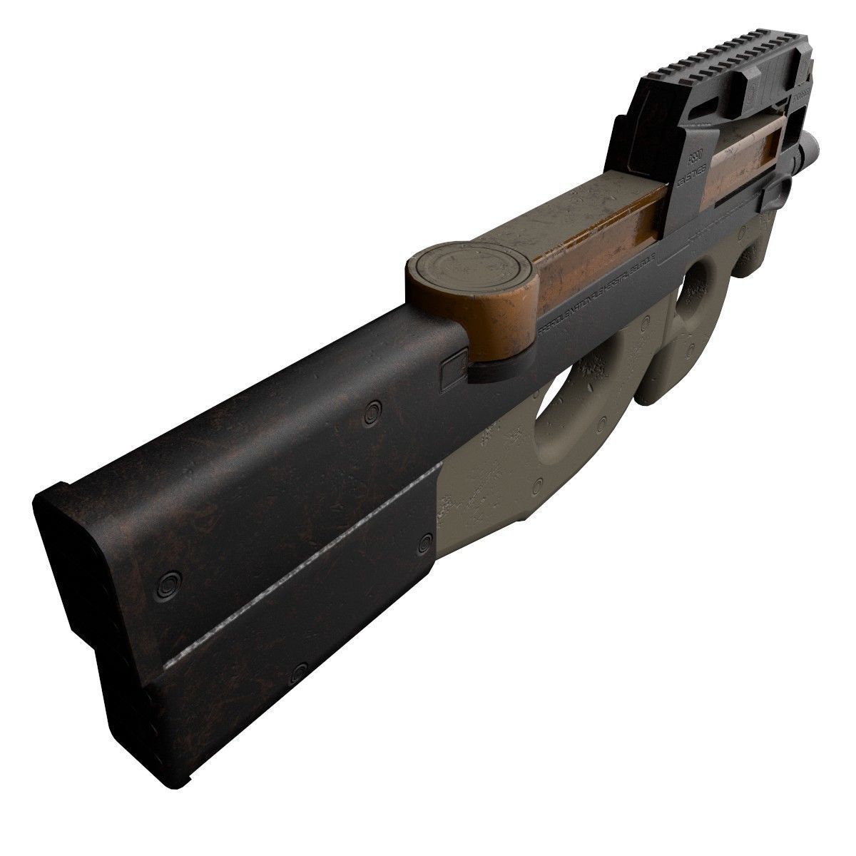 3D model FN P90 RIFLE VR / AR / low-poly animated | CGTrader