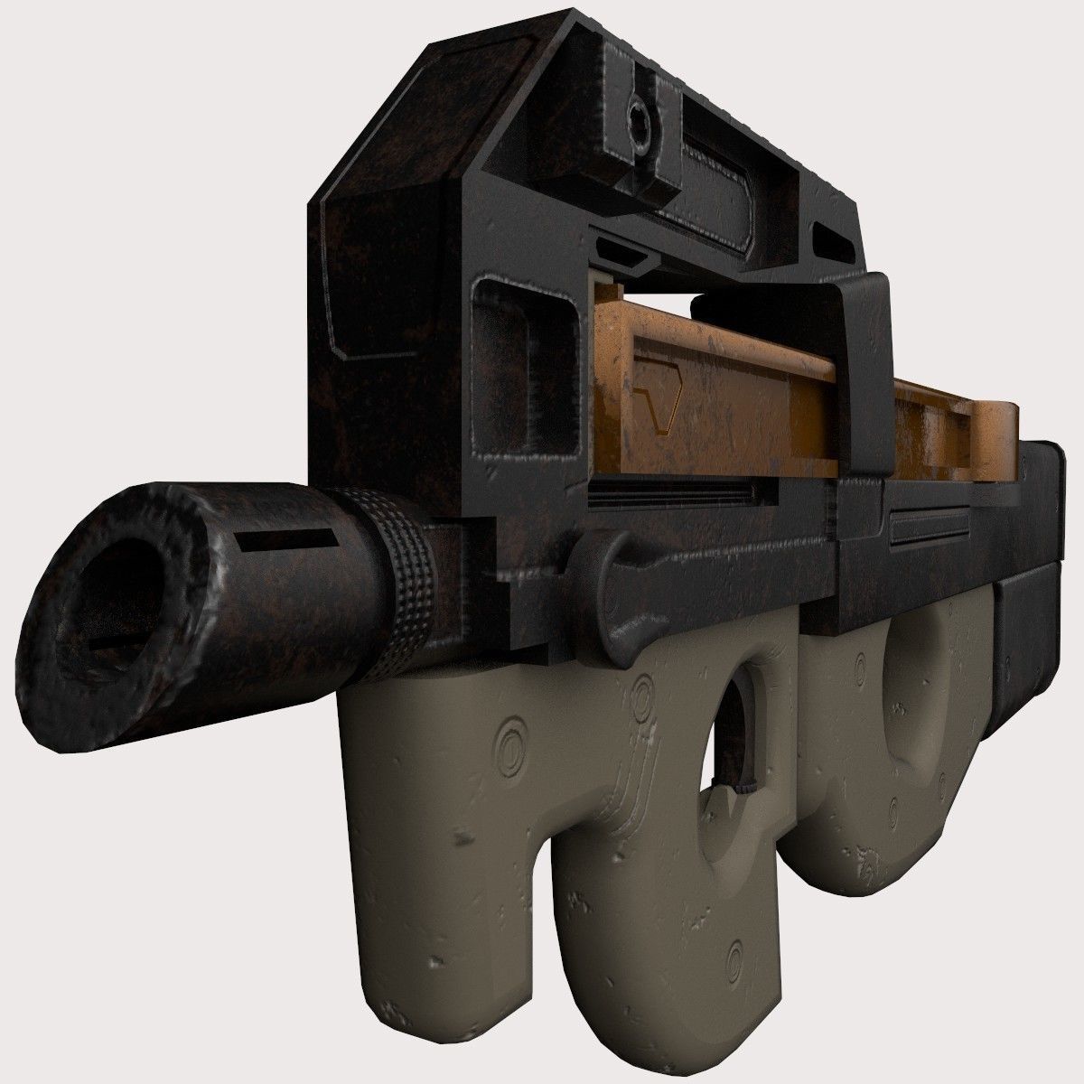 3D model FN P90 RIFLE VR / AR / low-poly animated | CGTrader