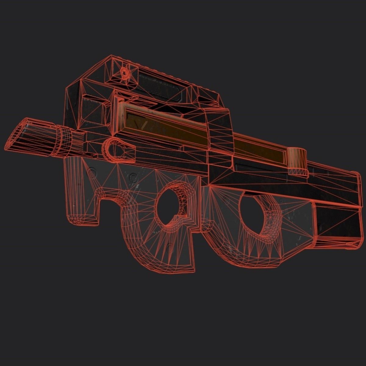 3D model FN P90 RIFLE VR / AR / low-poly animated | CGTrader
