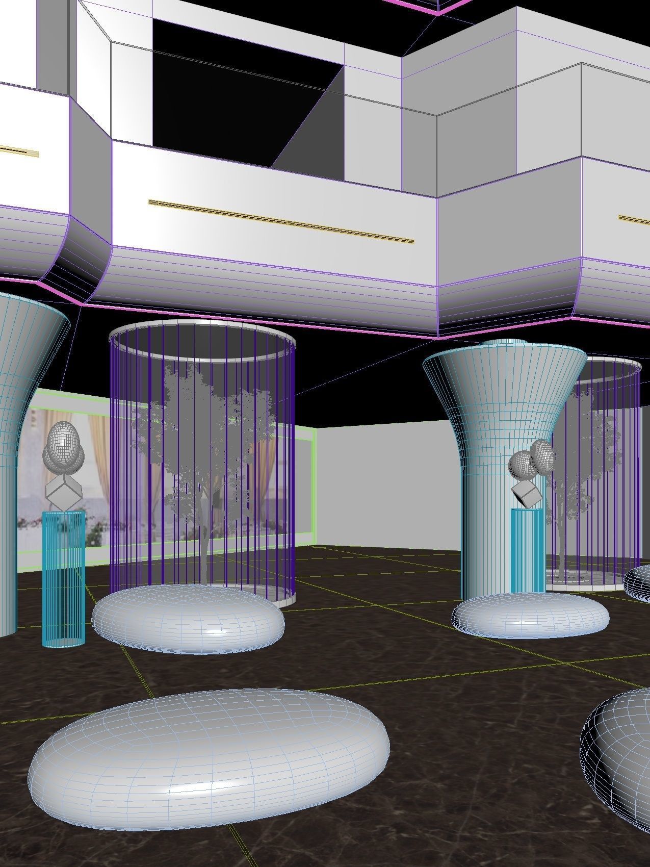 Futuristic Shopping Center 3D model | CGTrader