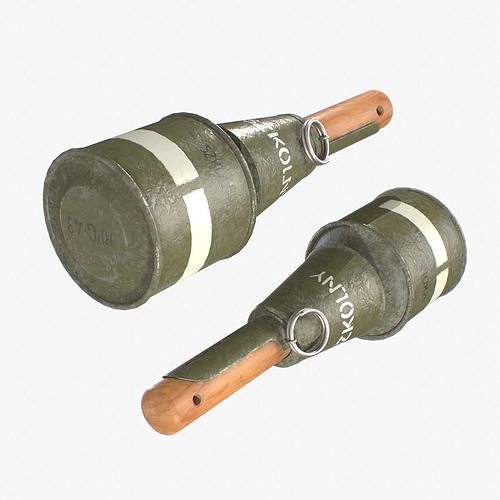 3D model Grenade RPG-43 dirty VR / AR / low-poly | CGTrader