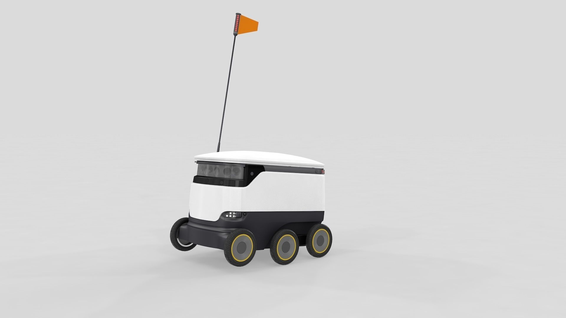 Delivery Robot Starship 3D model animated rigged | CGTrader