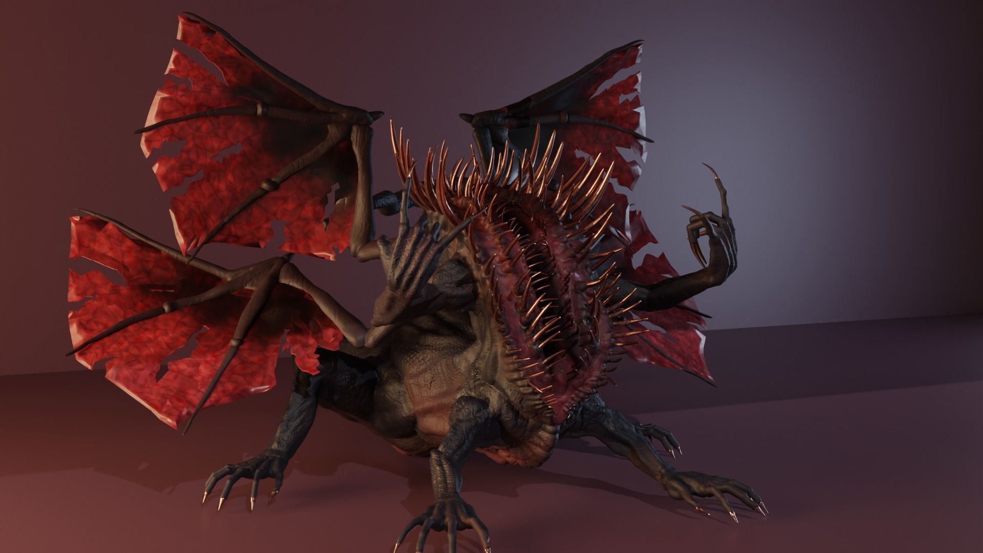 Gaping Dragon From Dark Souls game 3D model | CGTrader