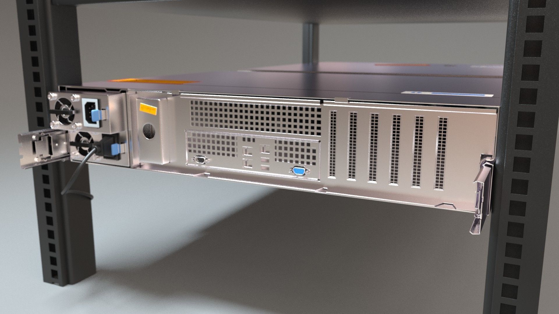 Host machine chassis memory model 3D model | CGTrader