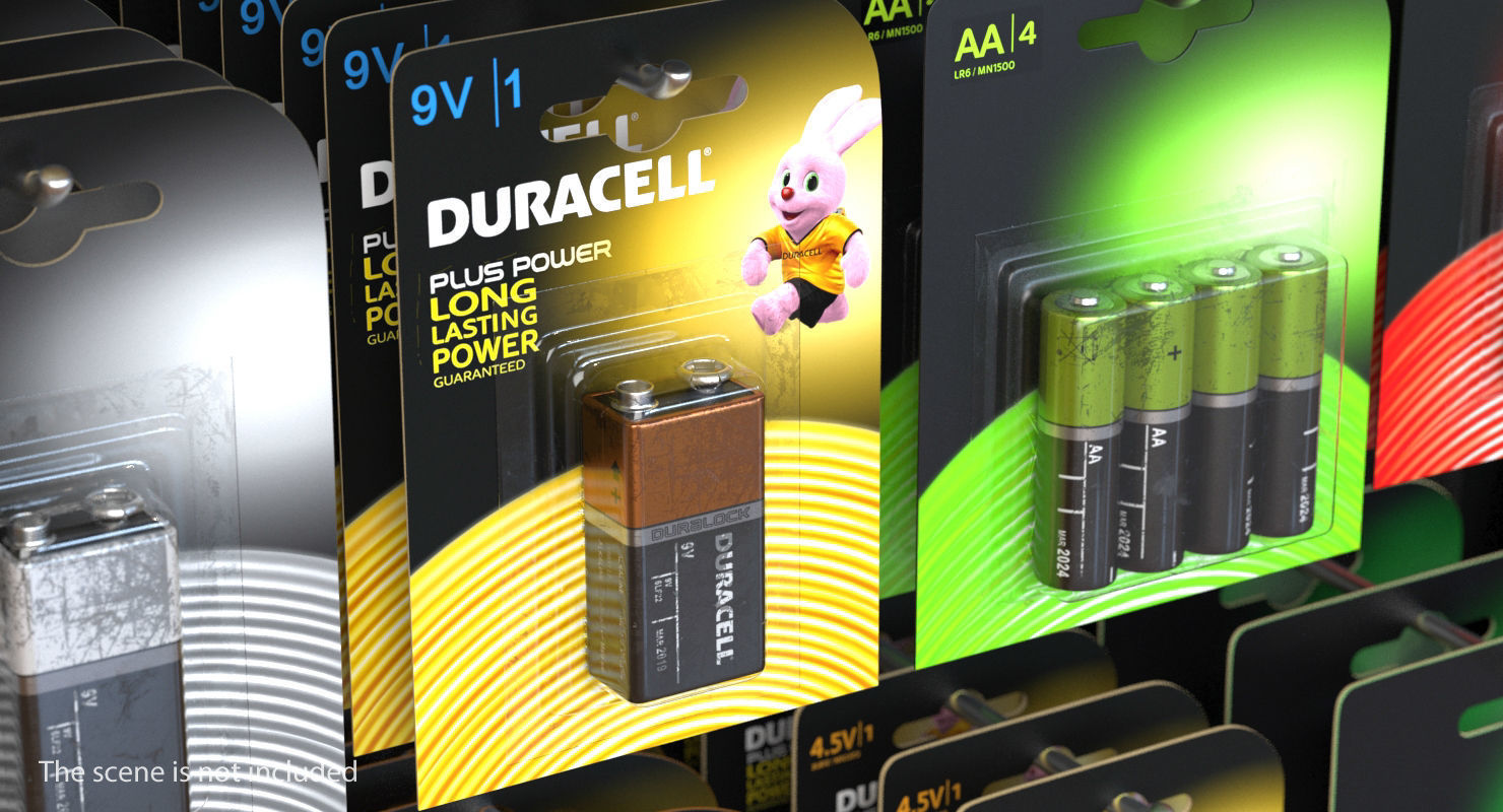 Duracell Batteries Collection | CGTrader