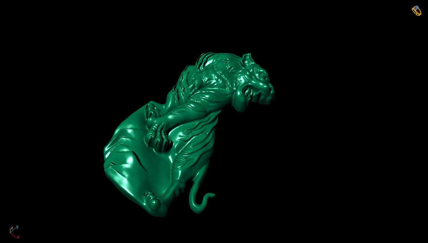 3d printed tiger model 3D model 3D printable | CGTrader