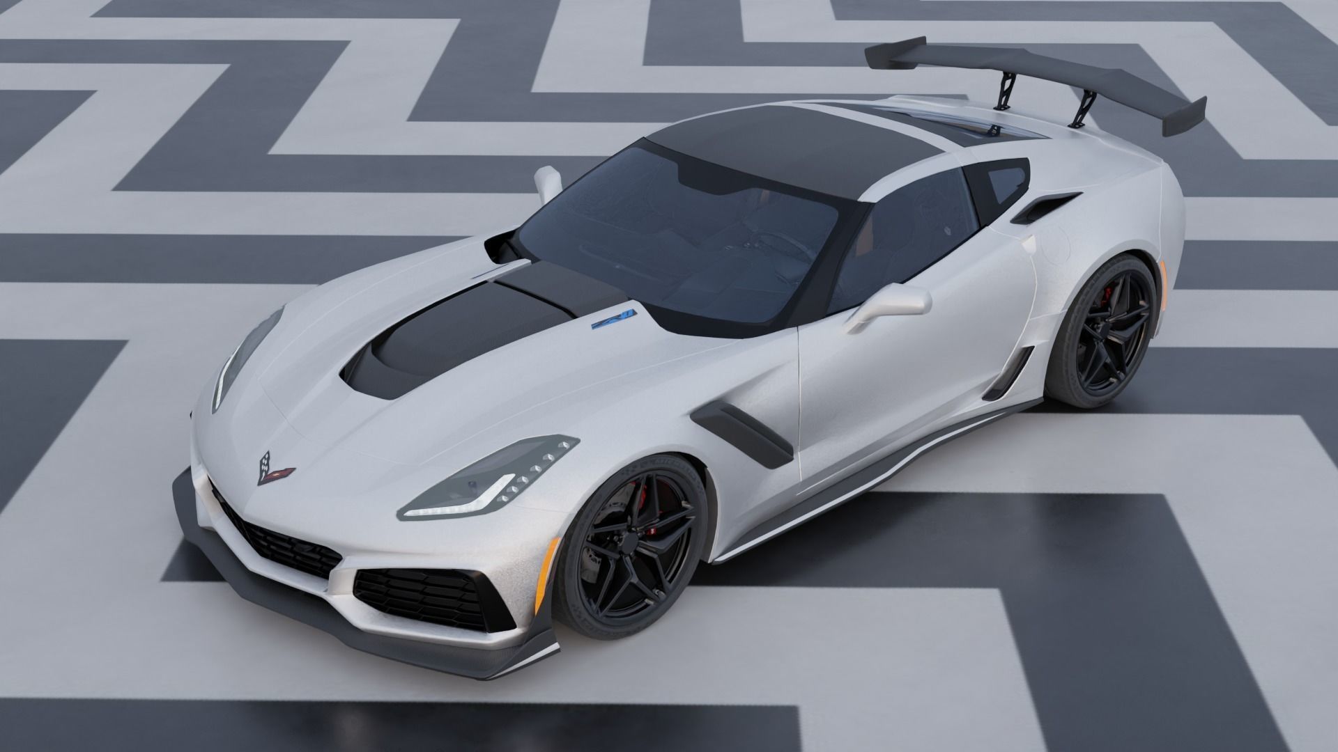 2019 chevrolet corvette zr1 free 3D model | CGTrader
