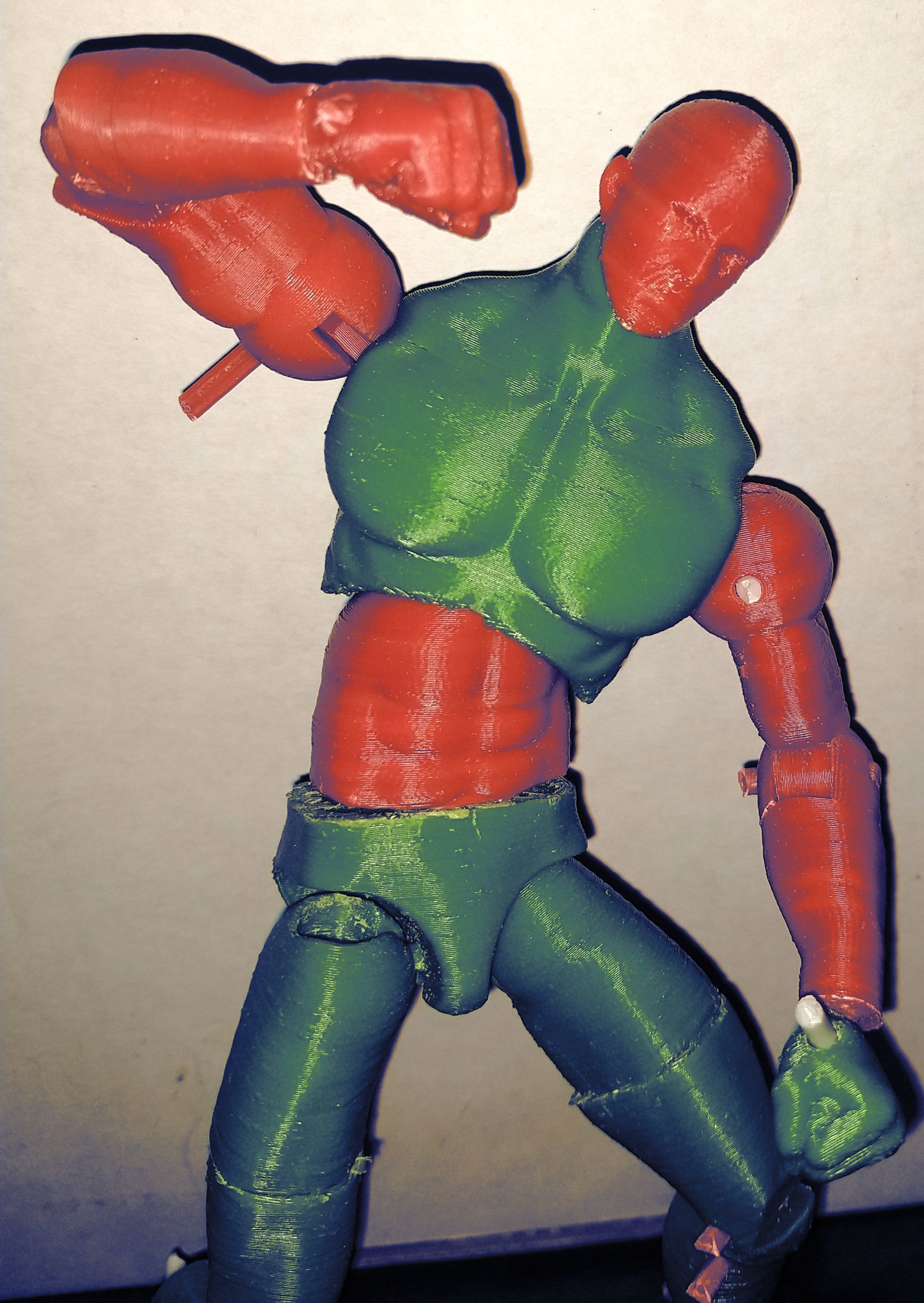 STRONG MAN ACTION FIGURE - 3D FULL ARTICULATED SYSTEM 3D model 3D ...