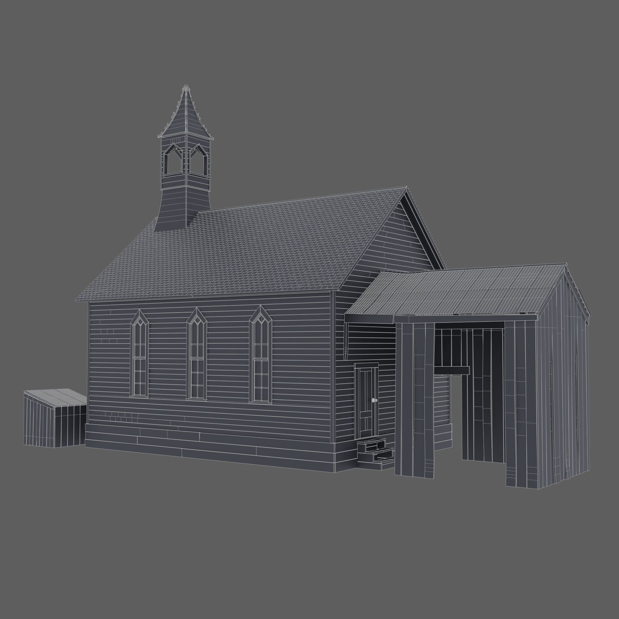 Old Chapel 3D model | CGTrader