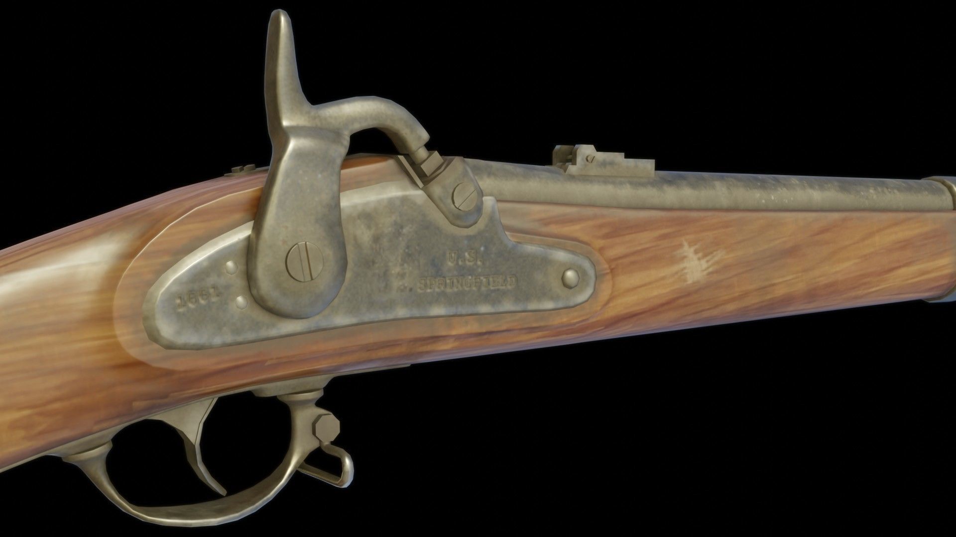3D model Springfield M1861 VR / AR / low-poly | CGTrader