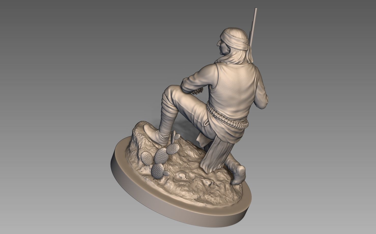 American Native Apache 3D model 3D printable | CGTrader
