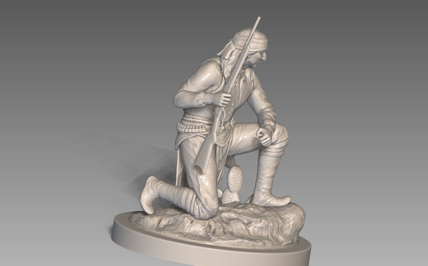 American Native Apache 3D model 3D printable | CGTrader